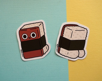 Spam Musubi Sticker Non Laminated - Etsy
