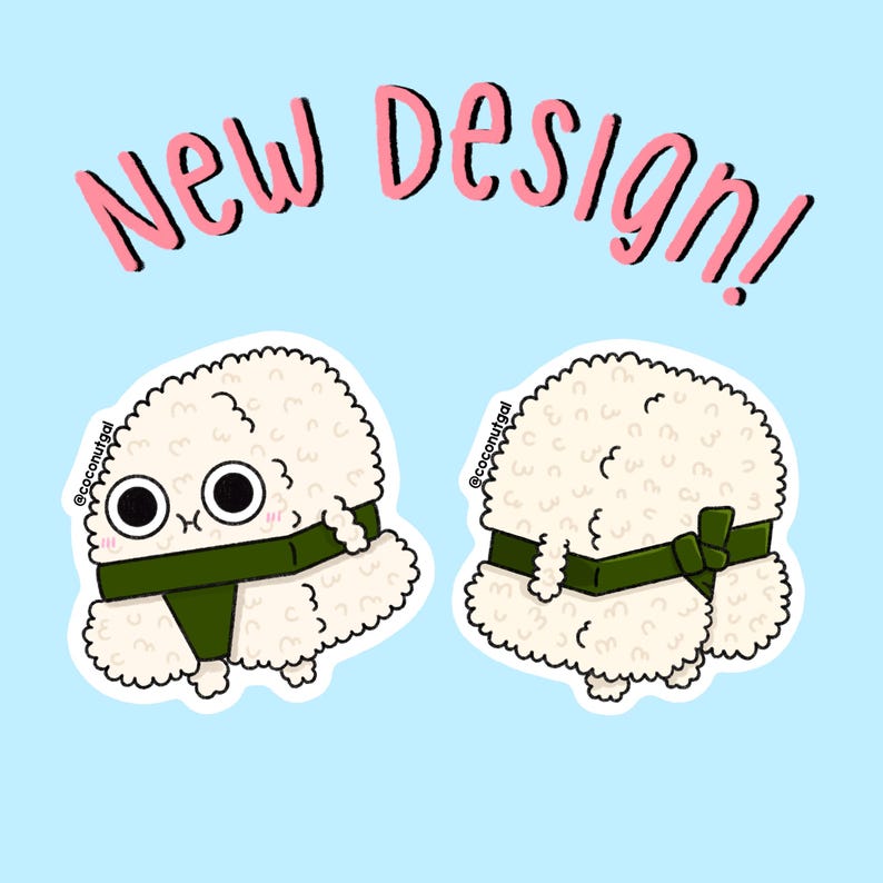 Sumo Rice Ball Sticker - Etsy