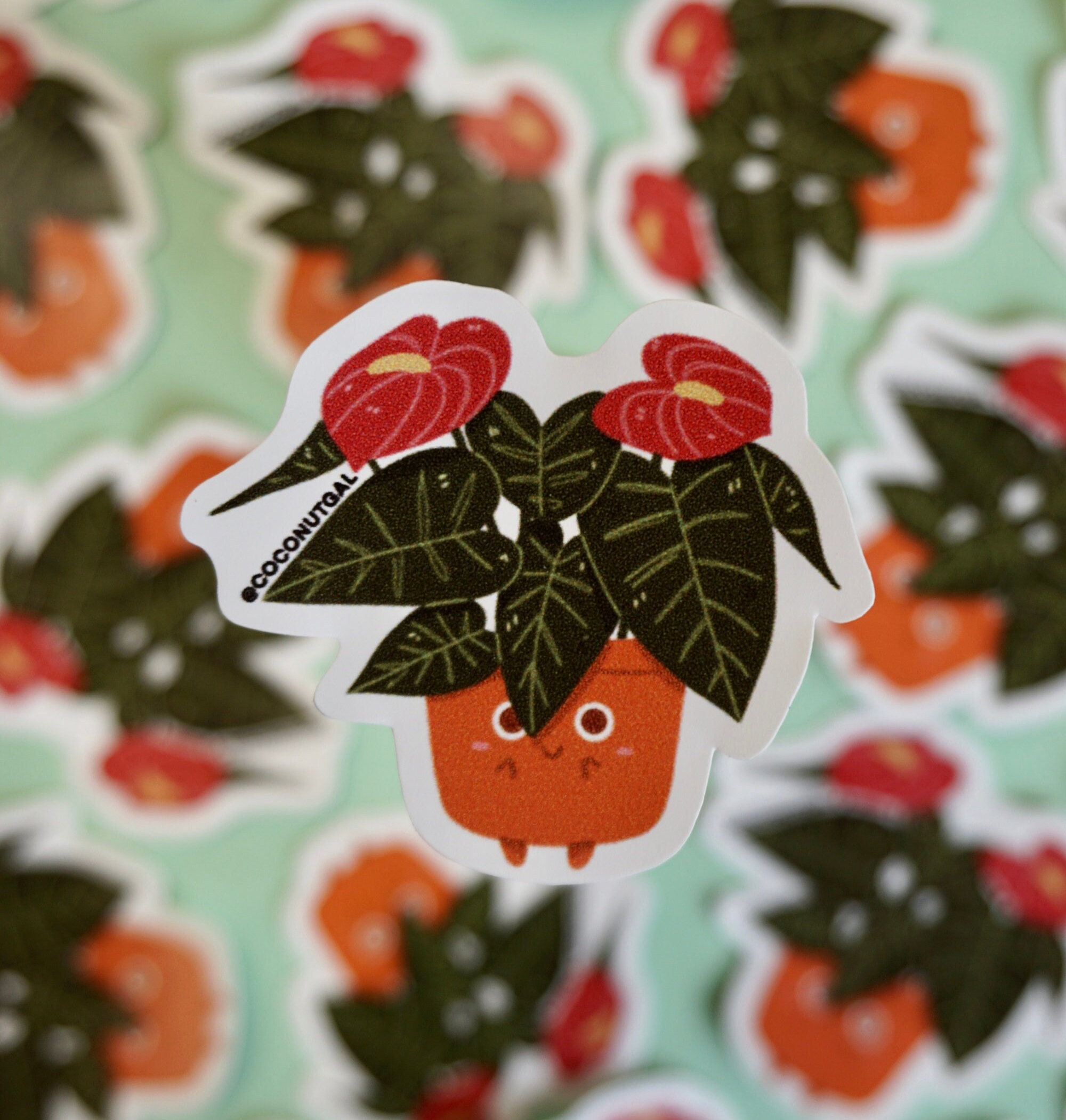 Anthurium Sticker - Etsy
