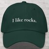 Funny Rocks Dad Hat, I Like Rocks Embroidered Hat, Geologist Gift - Etsy