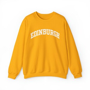 Edinburgh Sweatshirt, Edinburgh Crewneck, Scotland Sweatshirt, College ...