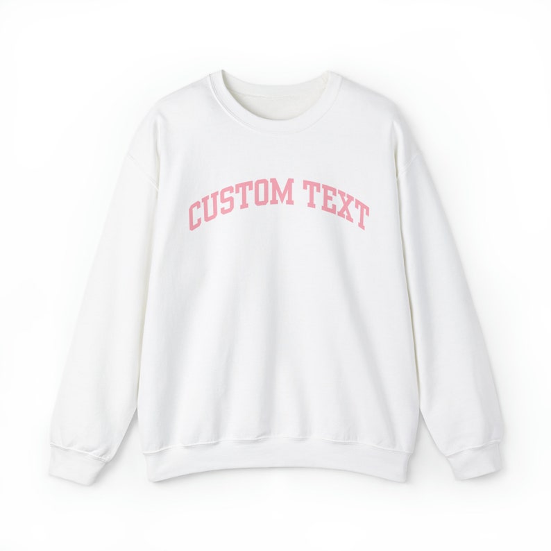 Personalized Hot Pink Sweatshirt, Custom Crewneck, Personalized Gift - Etsy