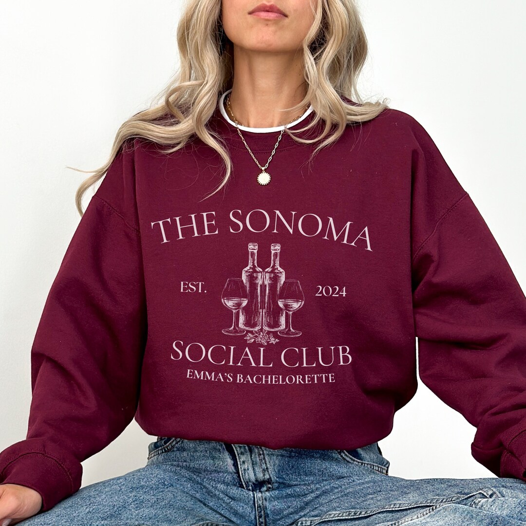 Personalized Winery Trip Sweatshirt, Winery Bachelorette Sweatshirt ...