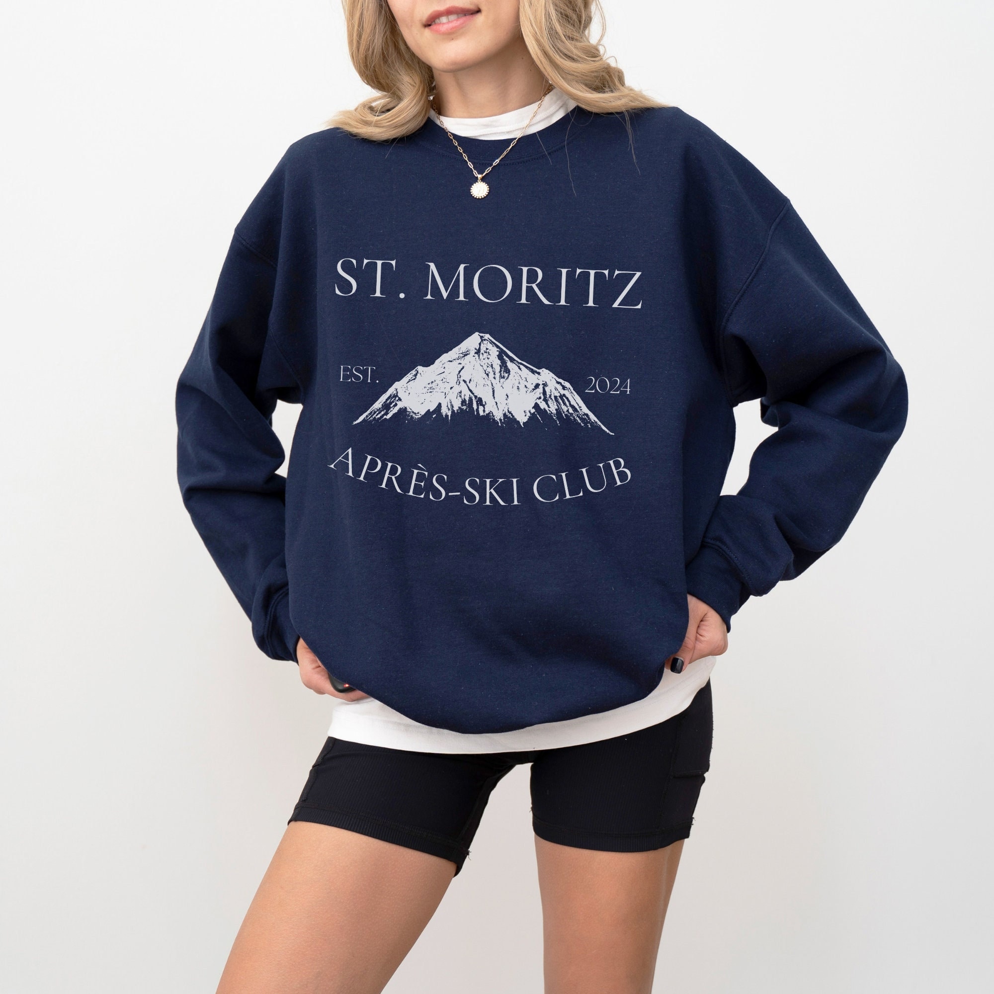 Custom St Moritz Sweatshirt, Après-ski Crewneck, Saint Moritz Ski ...
