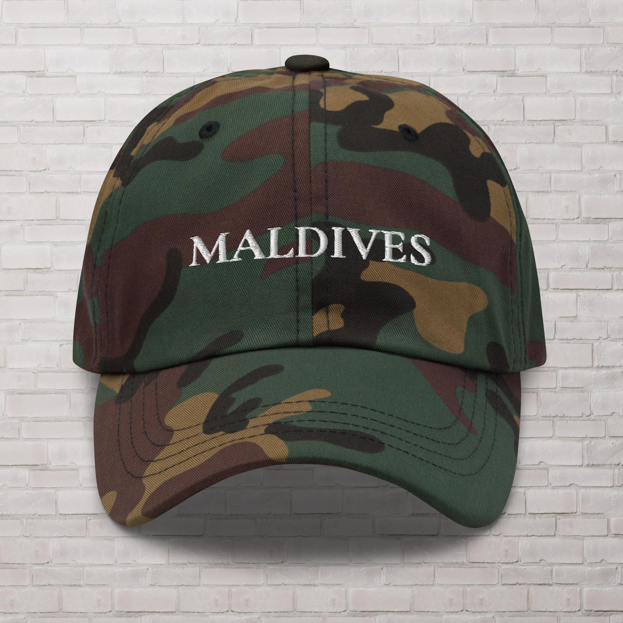 Maldives Dad Hat, Embroidered Dad Hat, Maldives Vacation - Etsy