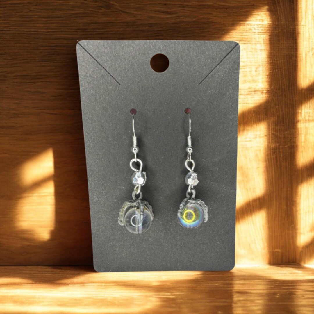 Claw Bead Dangle Earrings: Gothic Fantasy Jewelry - Etsy