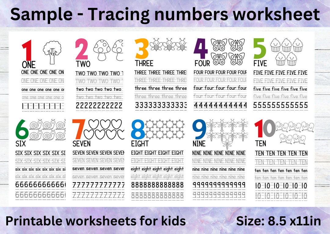 Zahlen Arbeitsblatt, Zahlen Arbeitsblatt, Schreibarbeitsblatt ...