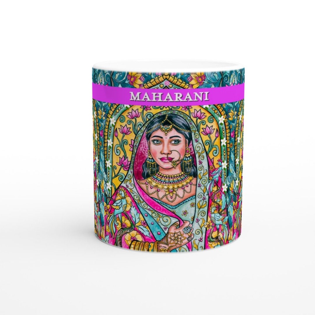 Maharani Ka Pyala | Indian Desi Mother's Day Gift White 11oz Ceramic ...