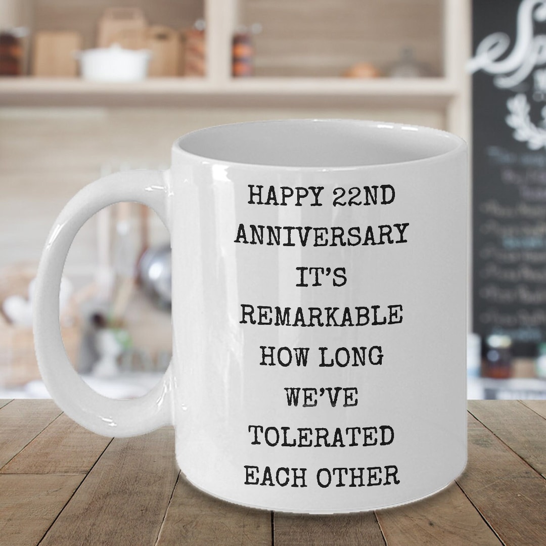 22nd Anniversary Mug, 22nd Anniversary, 22nd Anniversary Gift, 22nd ...