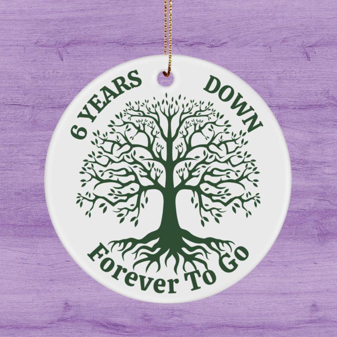 6th Anniversary Gift. 6 Year Anniversary Ornament, 6th Wedding ...