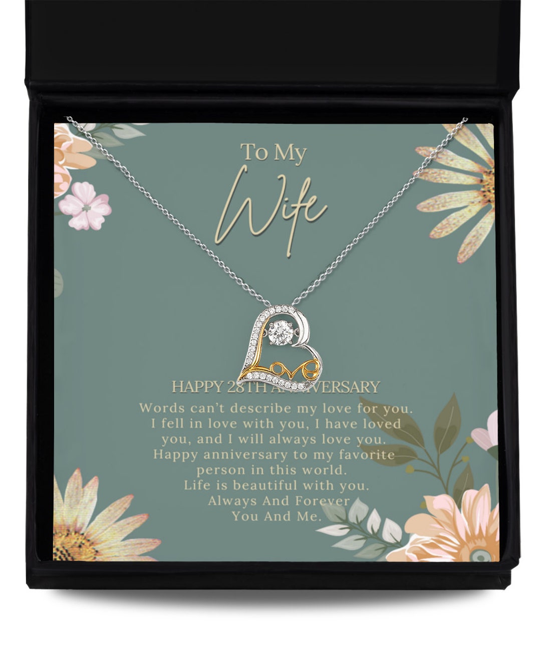 Happy 28th Anniversary, 28th Wedding Anniversary Gifts, 28th Wedding ...