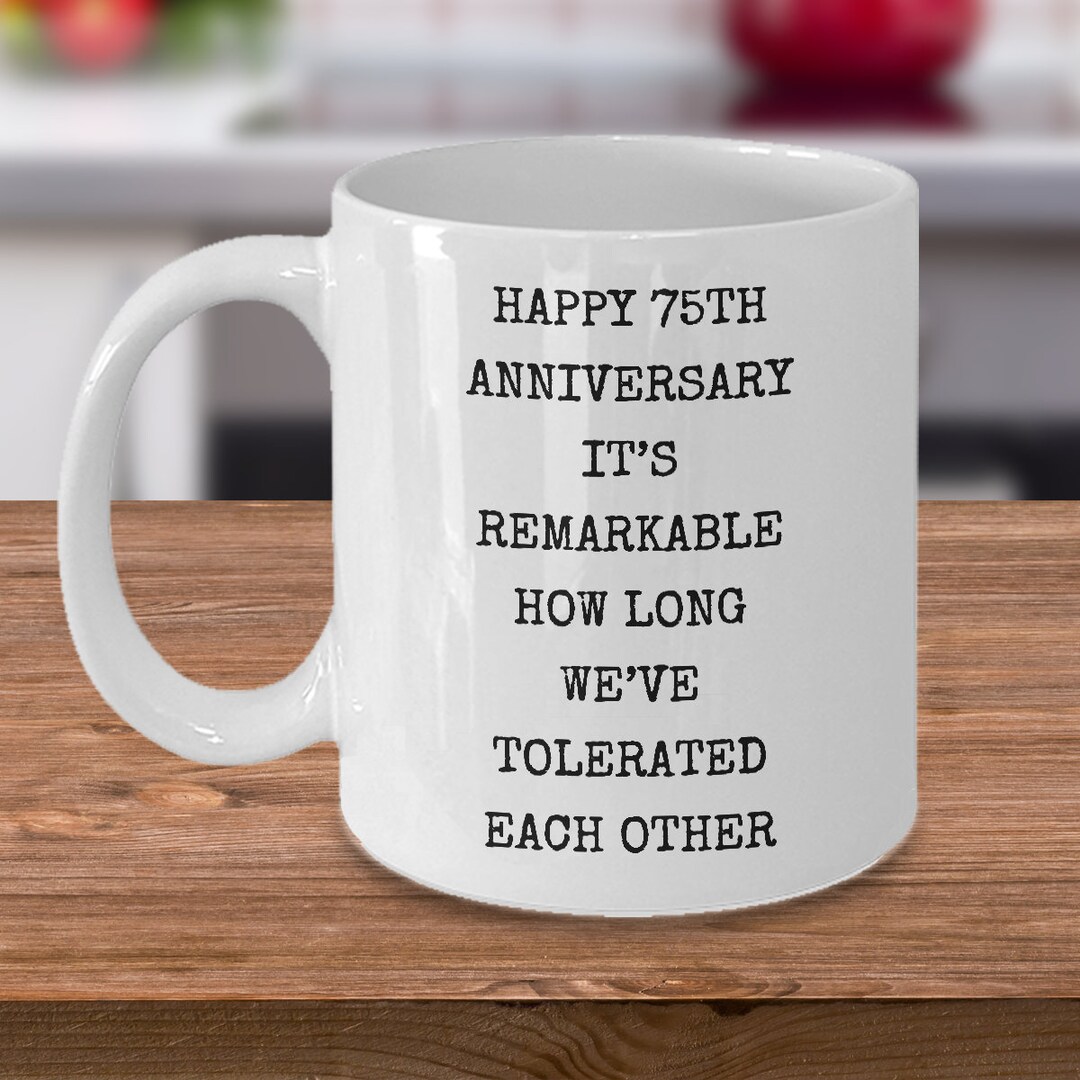 75th Anniversary Mug, 75th Anniversary, 75th Anniversary Gift, 75th ...