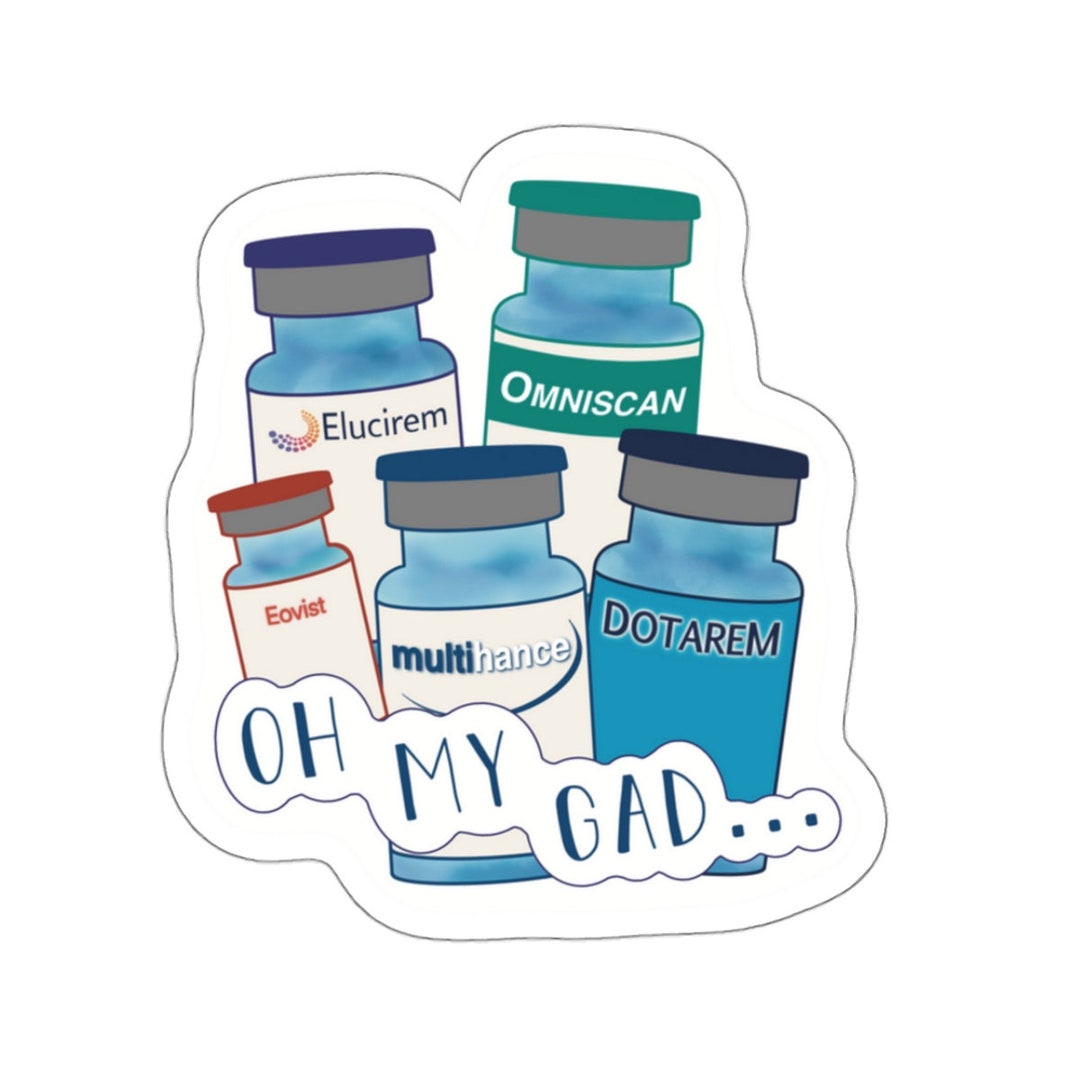 Oh My Gad... Sticker Mug Rad Tech MRI Tech Radiology Gadolinium ...