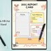 Editable Dog Report Card Template: Pet Sitter Form (canva, US Letter ...