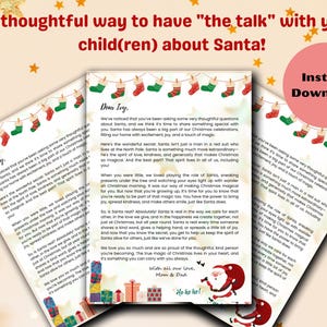 Editable is Santa Real Letter Explaining Santa to Your Child Santa ...