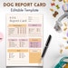 Dog Report Card, Pet Report Card, Pet Sitter, Dog Walking Report Forms ...