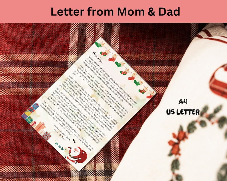 Editable 'is Santa Real' Letter: Christmas Explanation for Child (PDF ...