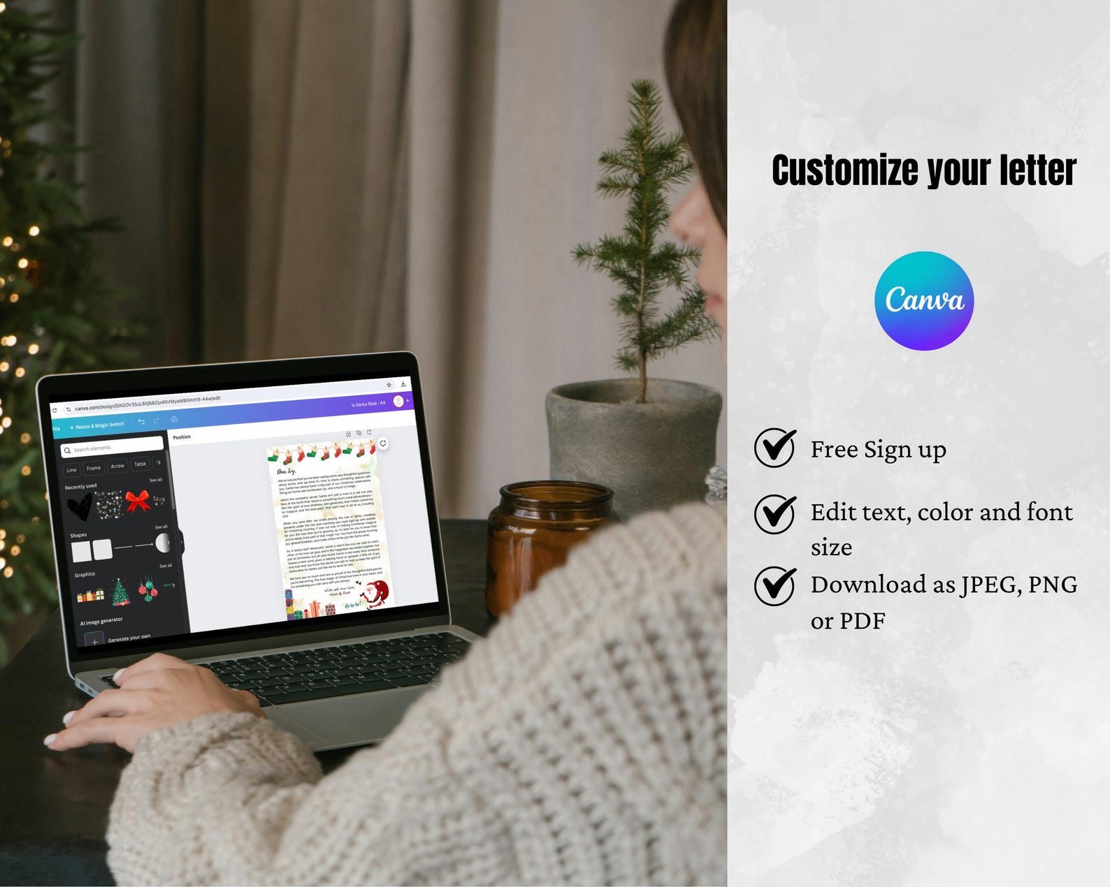 Editable is Santa Real Letter Explaining Santa to Your Child Santa ...
