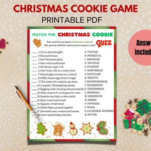Christmas Cookie Game, Xmas Cookie Game, Christmas Family Game ...