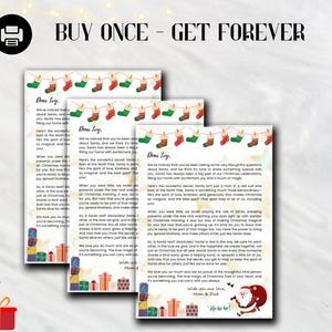 Editable is Santa Real Letter Explaining Santa to Your Child Santa ...