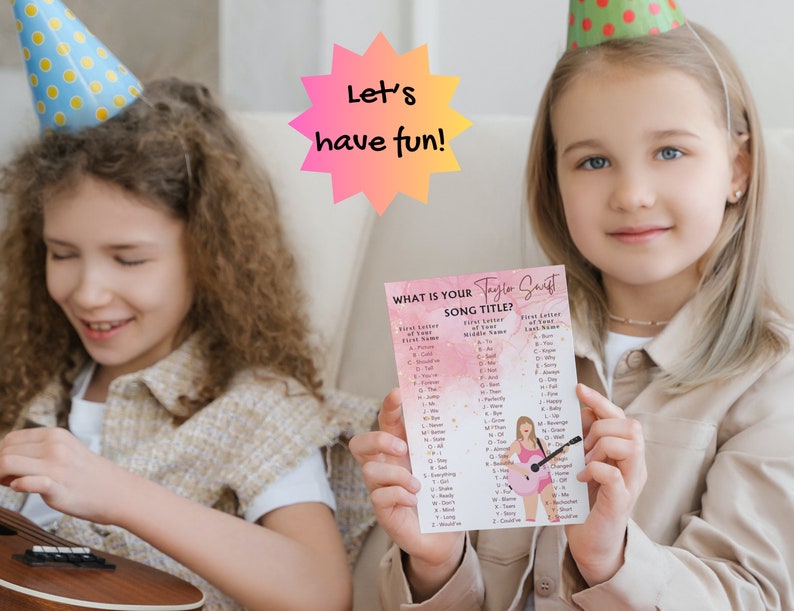 Swiftie Name Game Poster: Taylor Party, Teen/bridal Shower (PDF) - Etsy