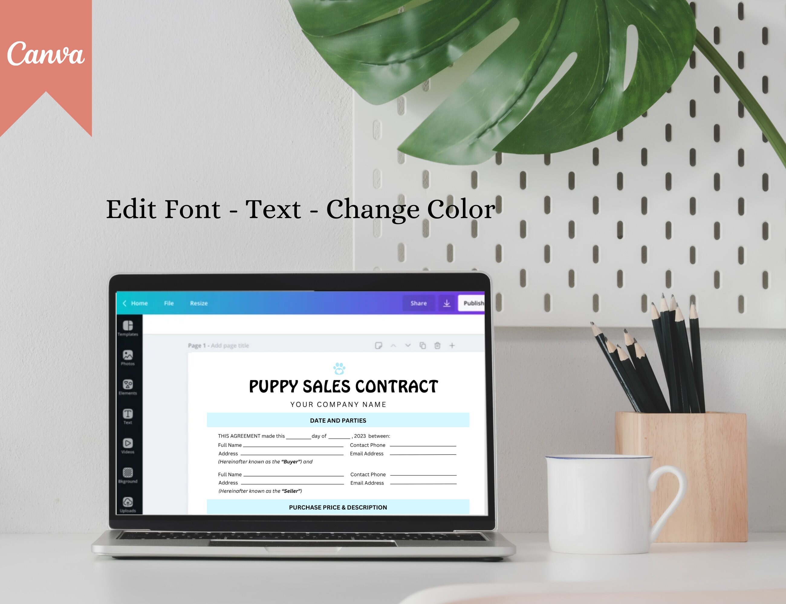 Editable Puppy Sales Contract: Breeder Forms (fillable PDF) - Etsy