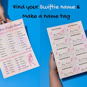What's Your Swiftie Name Poster, Swiftie Party Games, Taylor Party Game ...
