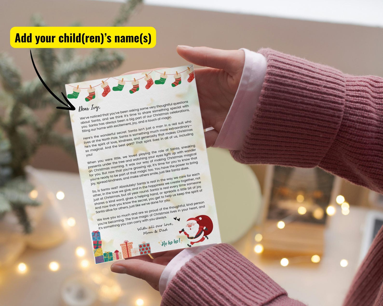 Editable is Santa Real Letter Explaining Santa to Your Child Santa ...