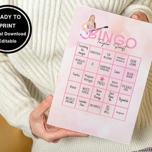 Editable Swiftie Bingo Game: Taylor Party (PDF Template) - Etsy