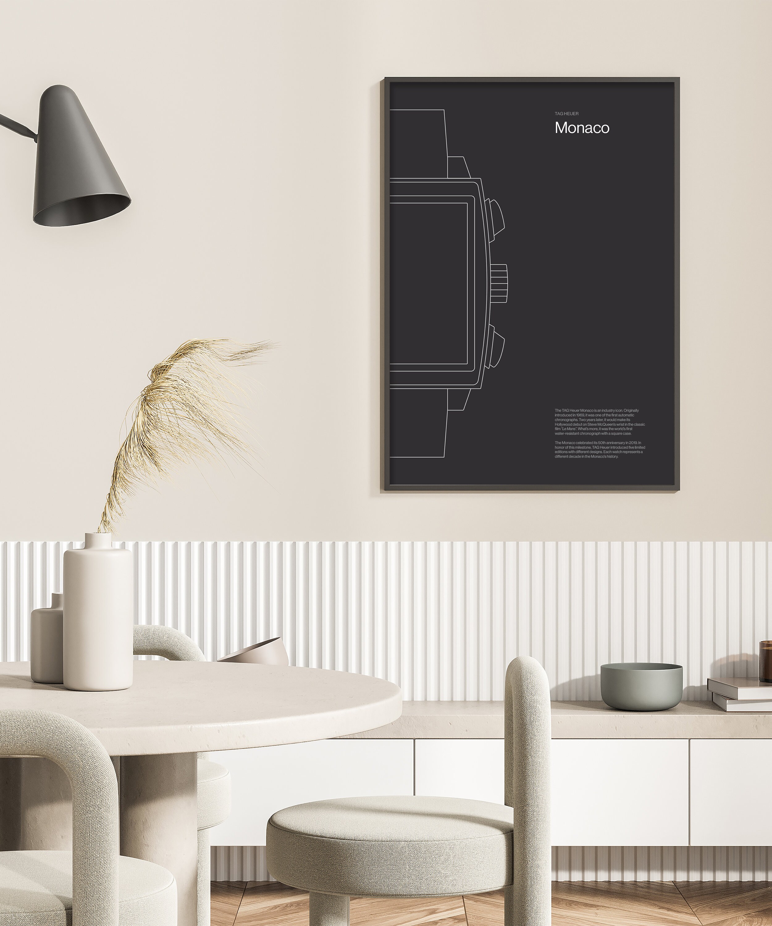 Iconic Watch Case Poster - Tag Heuer Monaco, Minimalist Watch Design ...