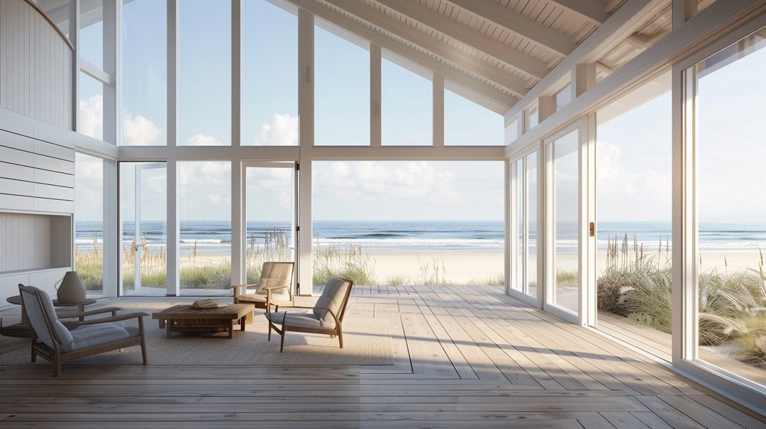 Zoom Backgrounds - Stunning Coastal Beach House Virtual Meeting ...