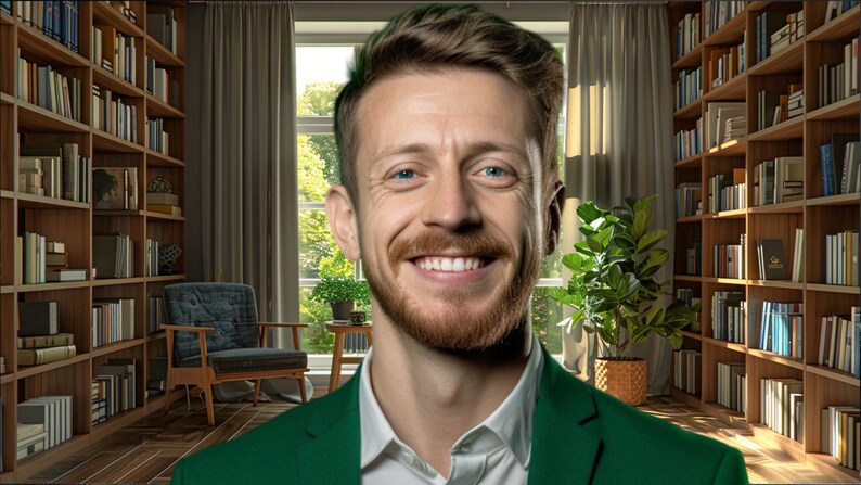 Zoom Virtual Backgrounds | Backdrop | Cozy Sunlit Library Virtual ...