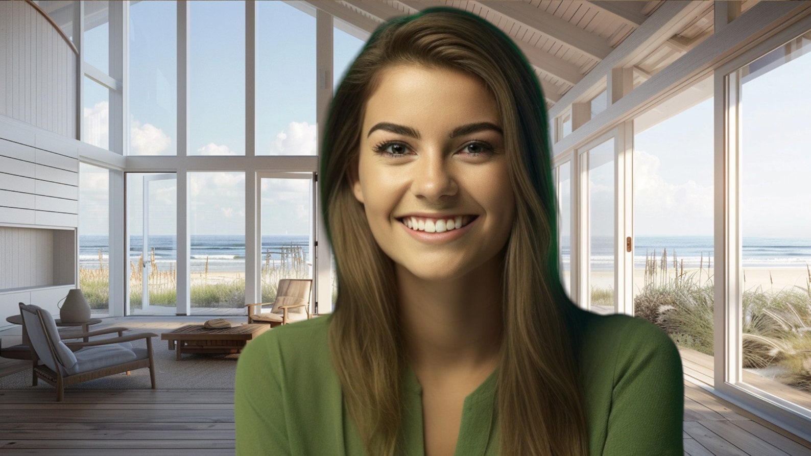 Zoom Backgrounds - Stunning Coastal Beach House Virtual Meeting ...