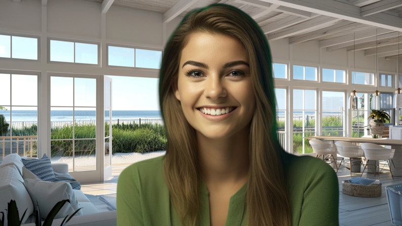 Zoom Virtual Backgrounds | Serene Beach House Interior Virtual Meeting ...