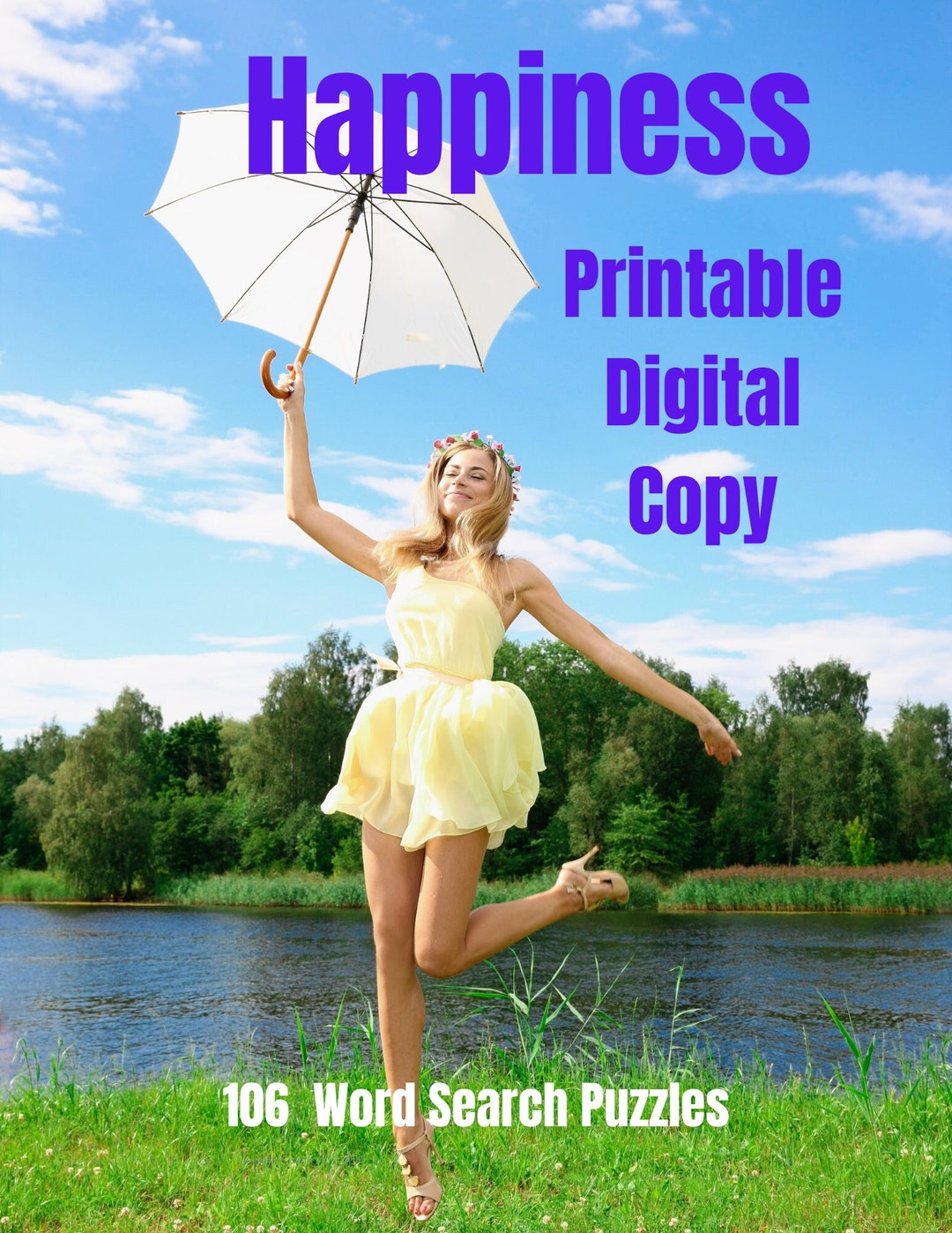 Happiness Word Search - Etsy