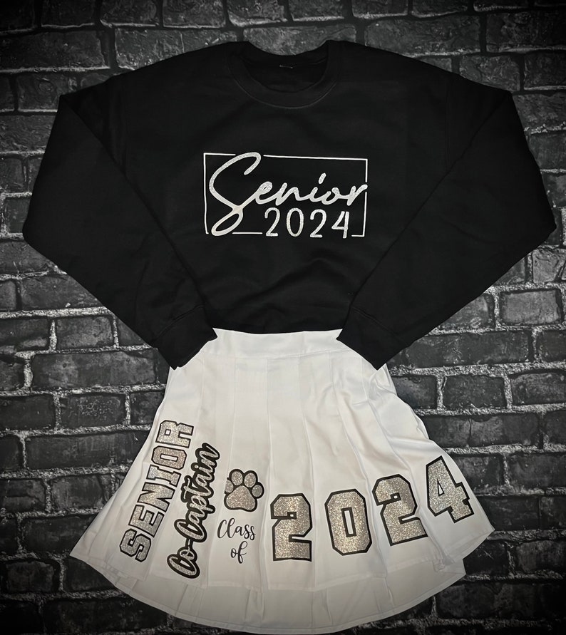 Graduation Skirt Set 2024 Senior Pre-k Kindergarten 5th Kids Shirt and ...