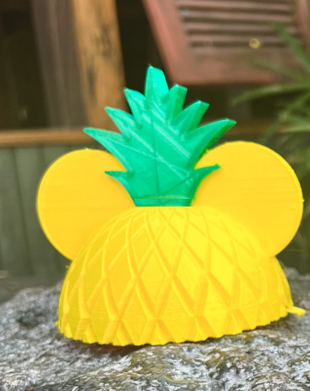 Pineapple Mouse Ears Hat, Tiki Mouse Fascinator, Mini Mouse Ears Hat ...