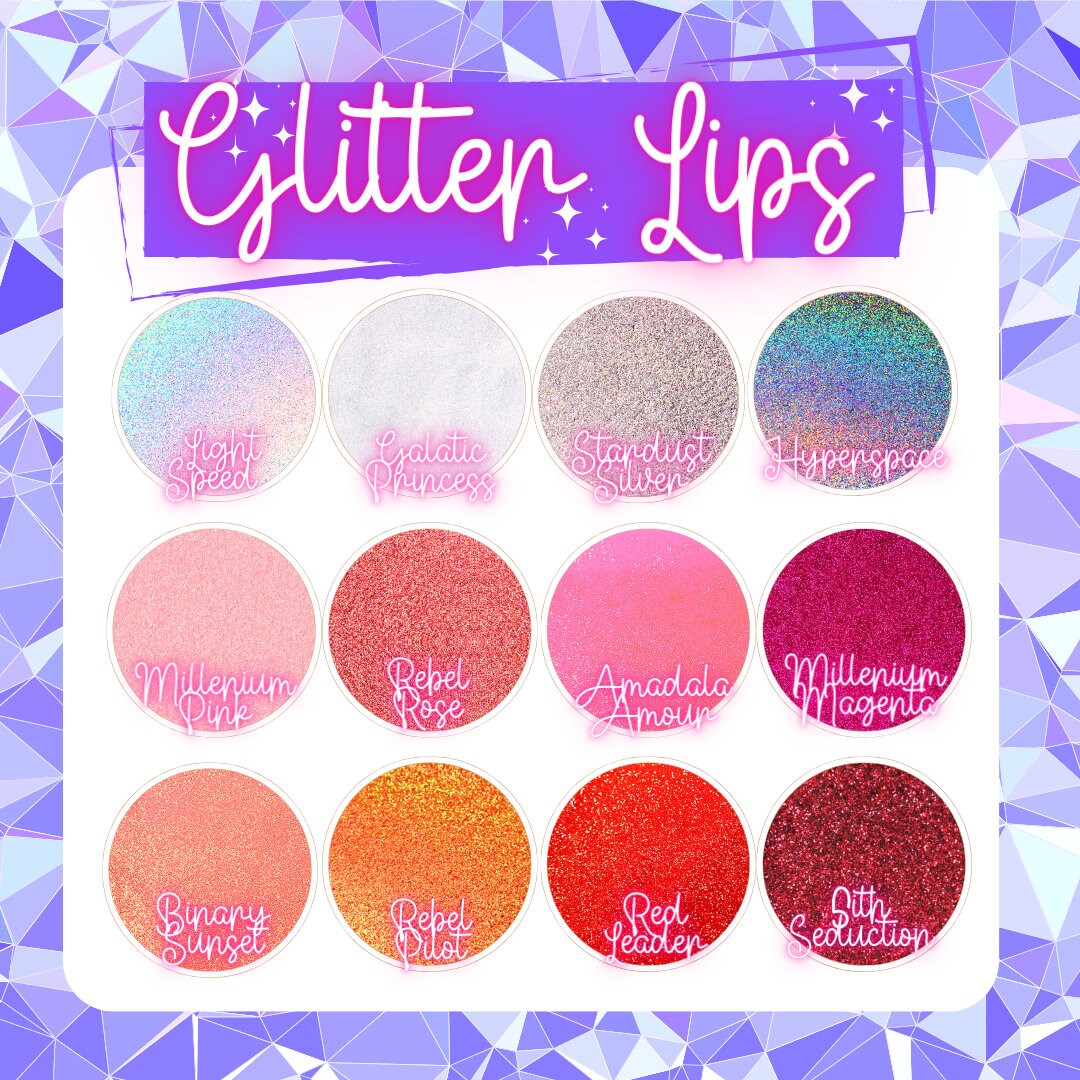 Galactic Glitter Lips, Ultimate Sparkle Lip, Glitter Lipkit, Cosplay ...