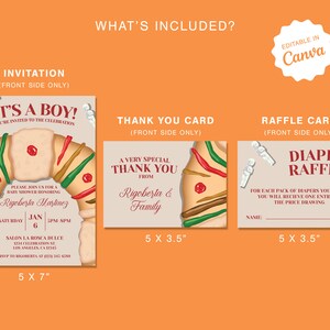 BABY SHOWER INVITATION | Rosca Baby Design Set - Etsy