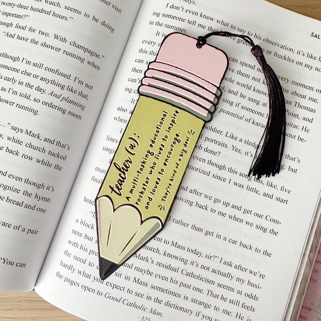 3D Printed Pencil Bookmark | Teacher Appreciation Gift - Etsy
