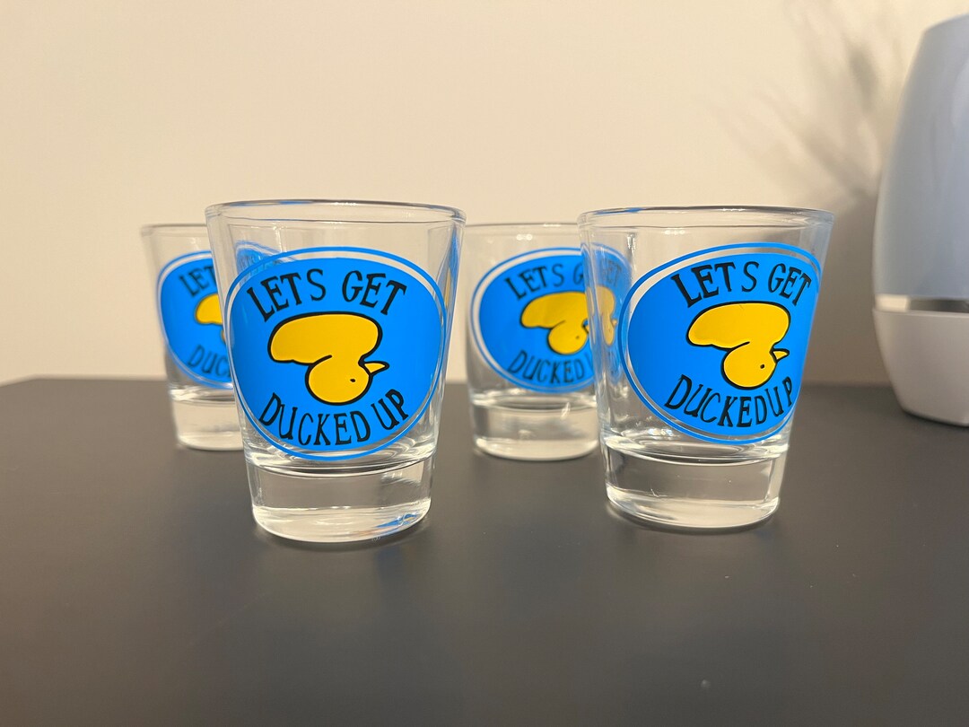 Duck Shot Glass Set of 5, Wedding Shot Glasses in Bulk, Custom Shot ...