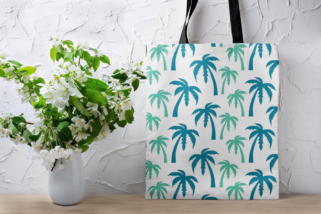 Palm Tree Beach Tote Bag | Palm Tree Tote Bag | Palm Tree Pool Bag ...