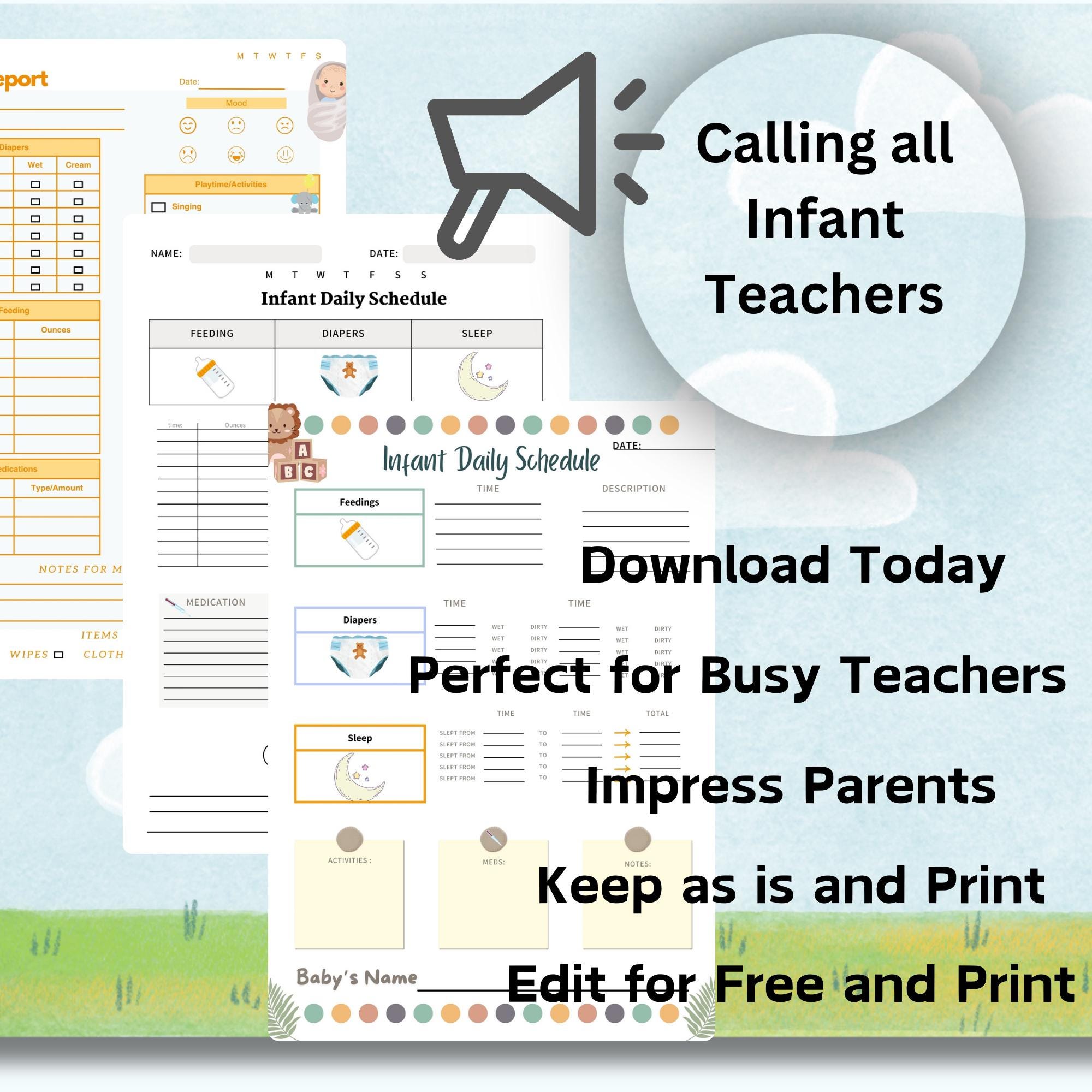 Infant Classroom Essential Forms Bundle Perfect for Infant Teachers at ...