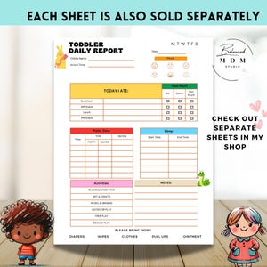 Ultimate Toddler Classroom Forms Bundle| 47 Editable Pages for Daycare ...