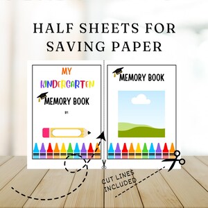 Kindergarten Memory Book | Kids Keepsake Journal | End of Year Album ...