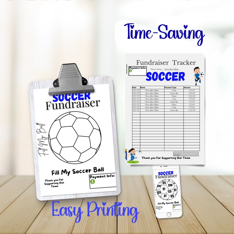 Printable Soccer Fundraiser | Team Soccer | Travel Soccer| Fill My ...