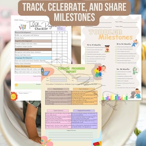Toddler Milestone Checklist: Developmental Progress Report (printable ...