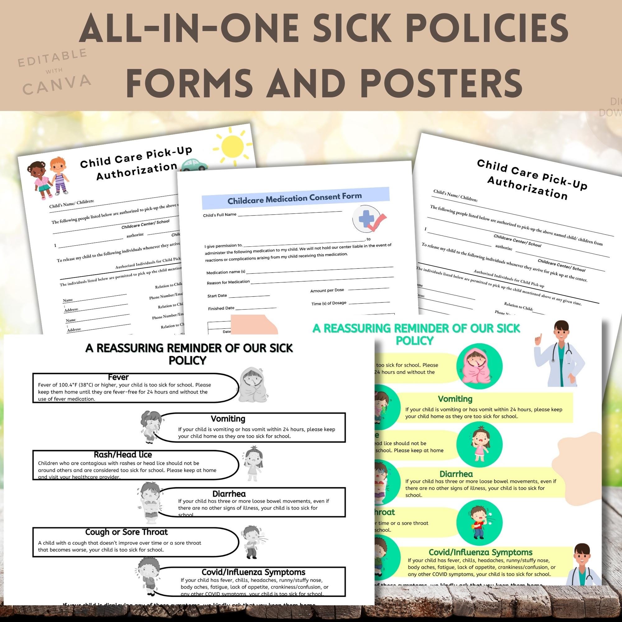 Daycare Sick Policy| Effortless Health Communication| Childcare Illness ...