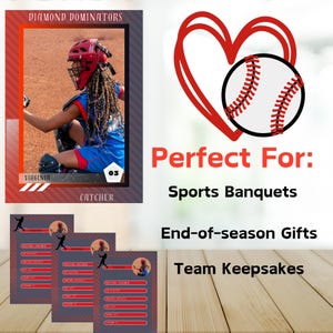 Editable Baseball Trading Card Canva Template| 2.5 X 3.5 Inches Youth ...