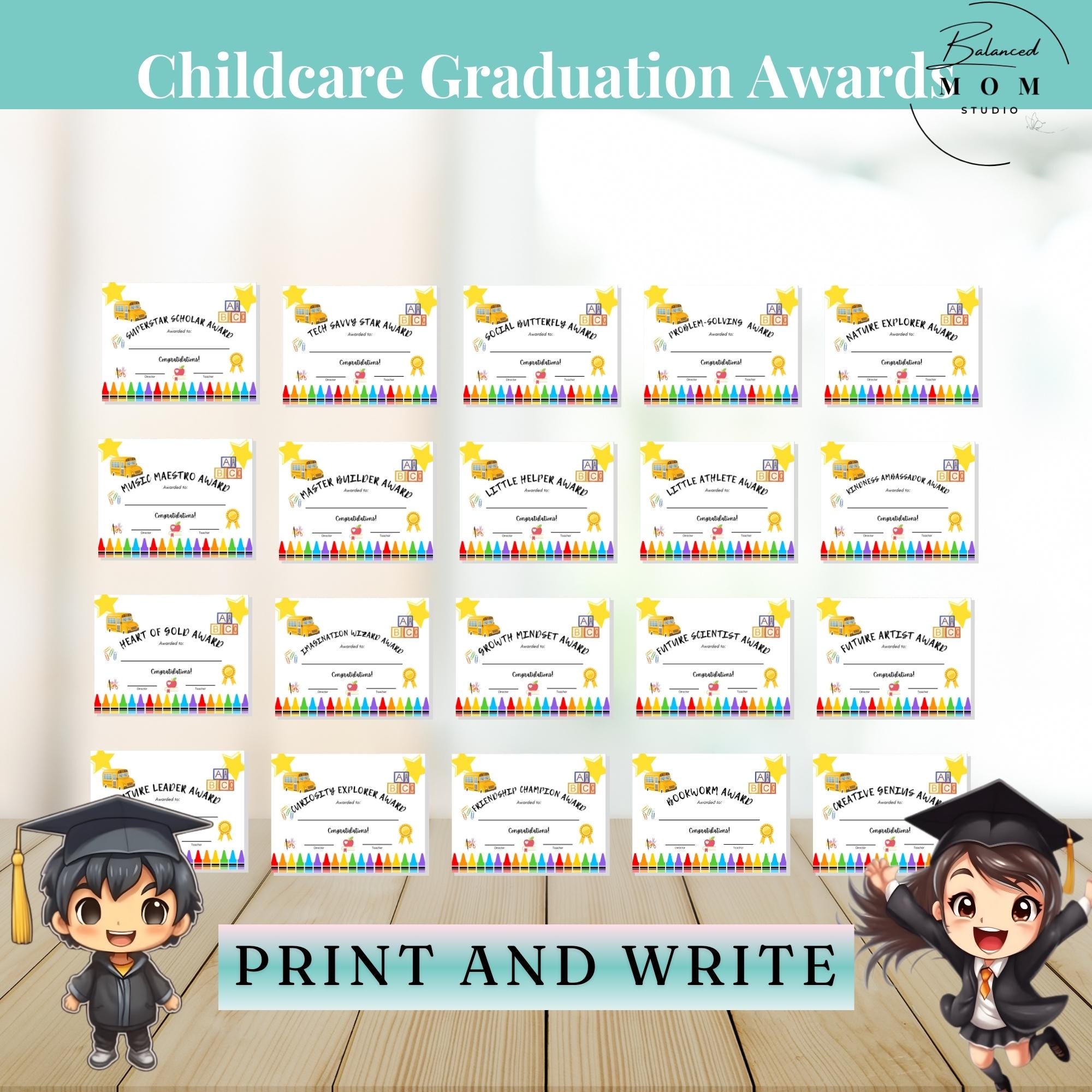 Award Certificates for Kids| Editable Award Achievements Preschool and ...